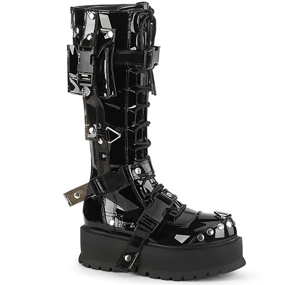 Demonia | Shoes | Demonia Slacker26 Studded Buckle Boot | Poshmark